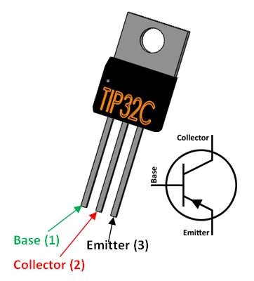 ทรานซิสเตอร์ TIP32 ( TIP32 PNP Darlington transistor) - AppSoftTech.com